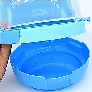 Bonaweite Bird Travel Carrier, Transparent Easy Access Door Cage, Lightweight & Portable Parrot Carry Case with Mat