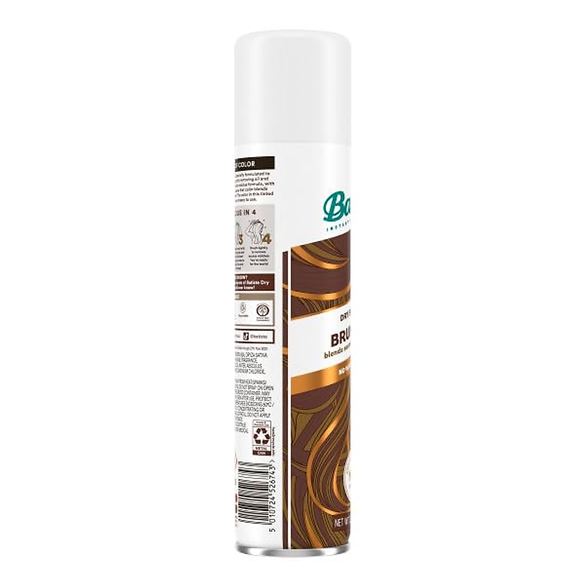 Batiste Dry Shampoo, Brunette, 3.81 oz (Pack of 6)
