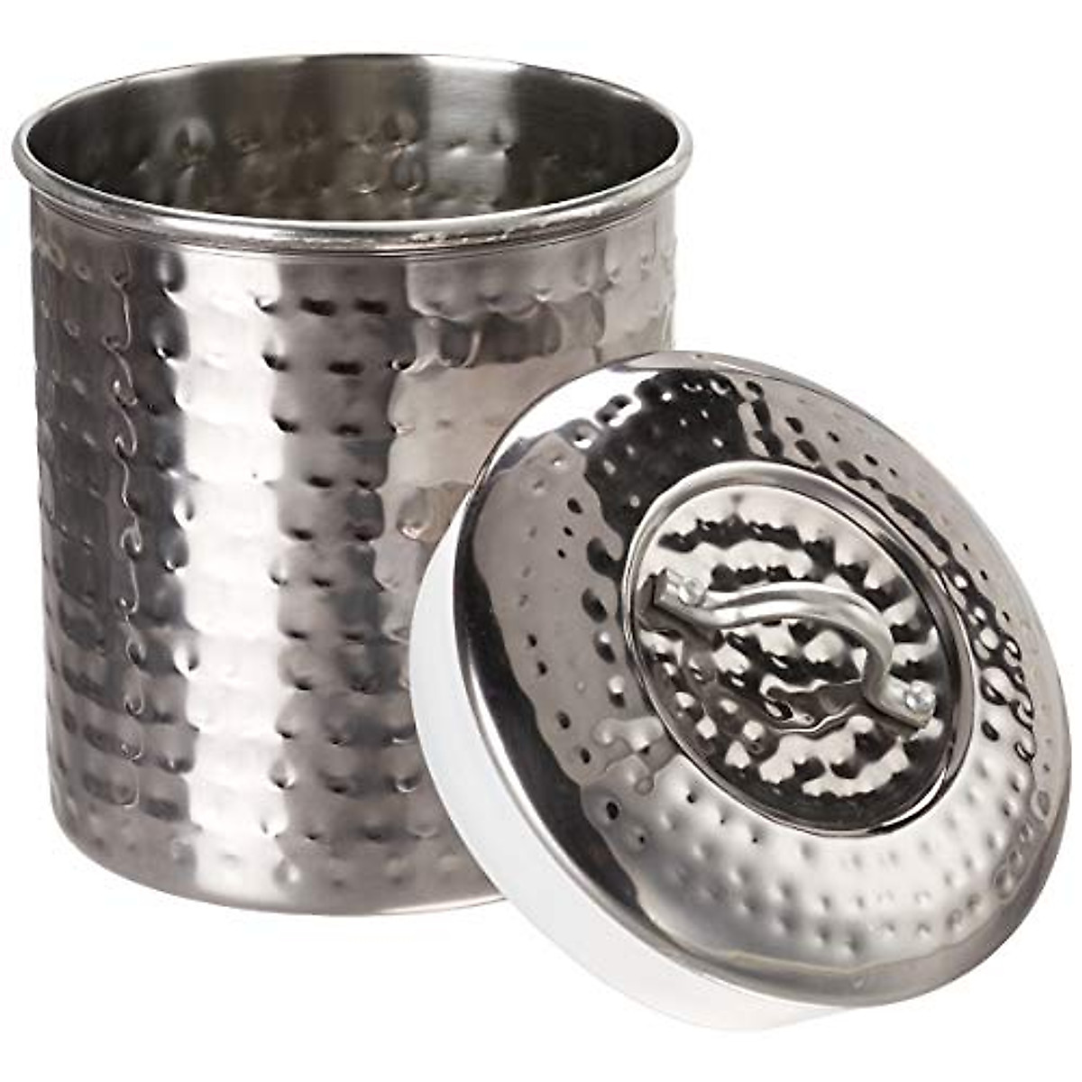 Old Dutch 4 Piece Hammered Black Pearl Canister Set