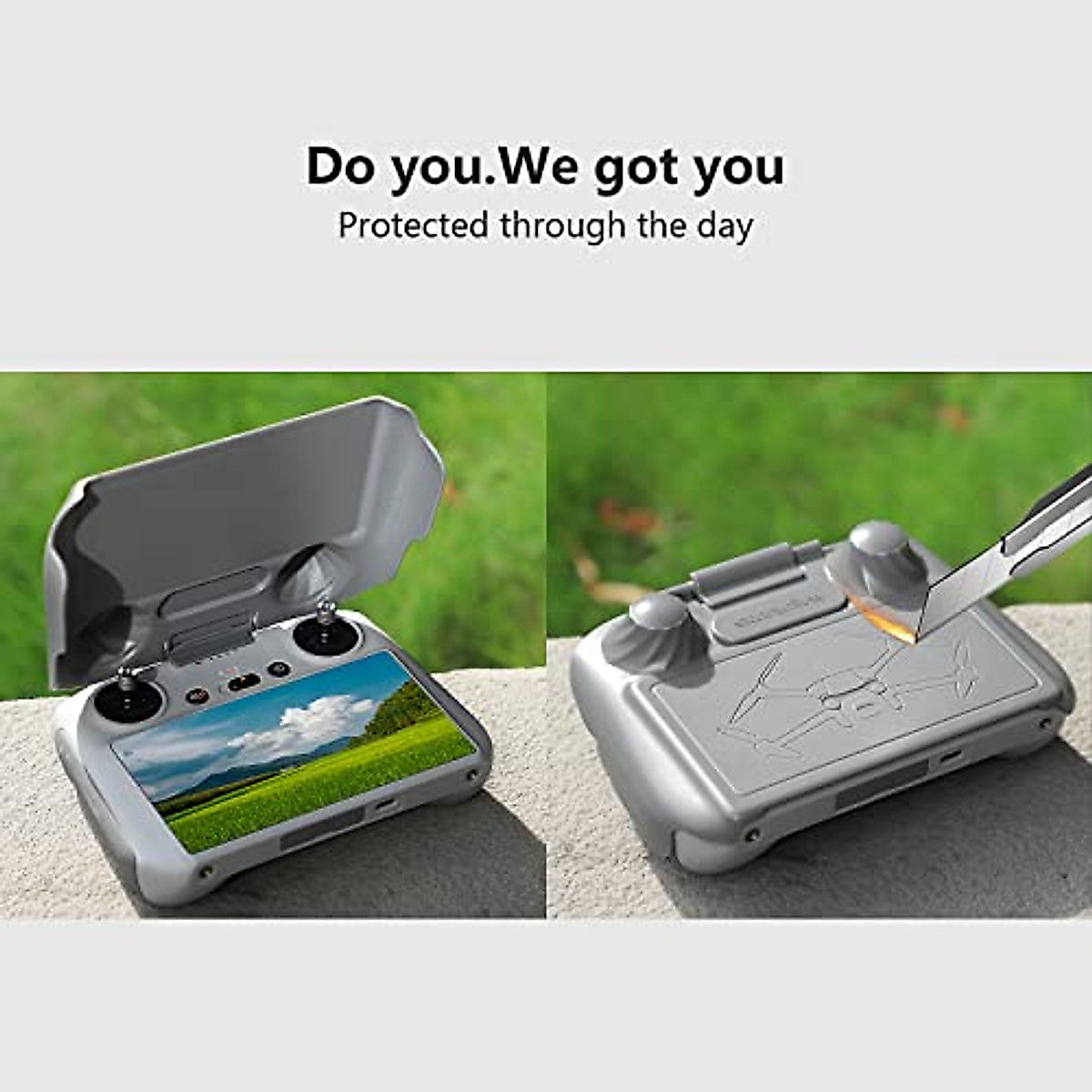 Mini 3 Pro Sun Hood 2-Level Sunshade for DJI Mini 3 Pro RC Remote Controller Full Screen Protection Accessories