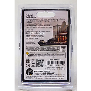 Woodland SCENICS Pedestal Traffic Light 4 Pack HO Scale