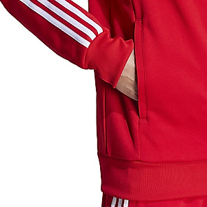 adidas Originals Men's Adicolor Classics Superstar Track Top, Better Scarlet/White, Medium
