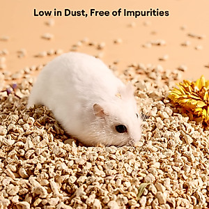 BUCATSTATE Hamster Corn Cob Bedding & Litter 1KG/2.2LB Natural Odor Control for Dwarf Hamster Pet Birds and Small Animals