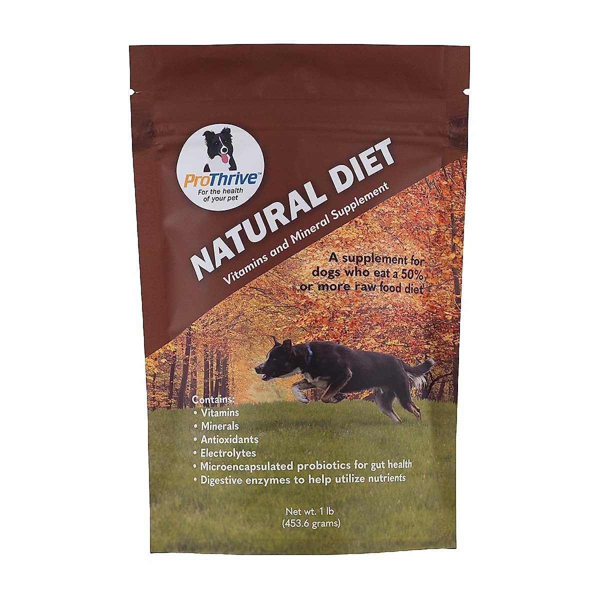 Animal Health Solutions Formulated Canine Natural Diet Vitamins Supplement 1Lb