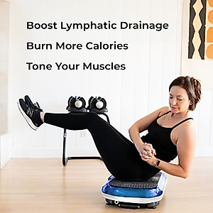 LifePro Vibration Plate Exercise Machine - Whole Body Workout Vibration Fitness Platform w/ Loop Bands - Home Training Equipment - Remote, Balance Straps, Videos & Manual