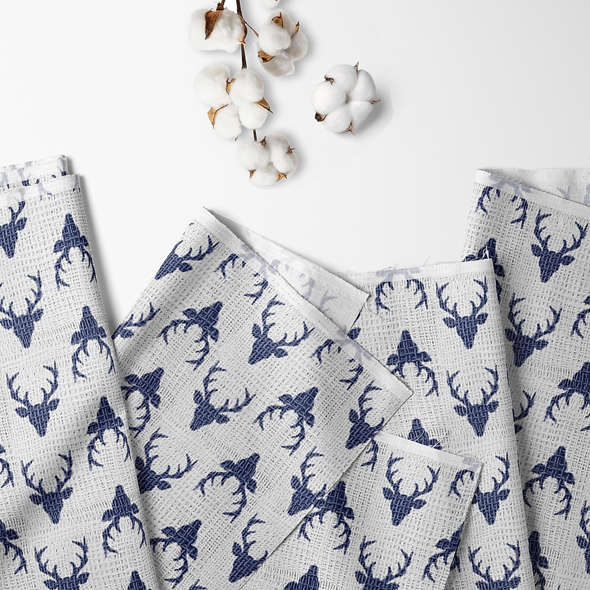 Bacati - 2 Pack Tribal/Aztec/Triangles Silky Soft Breathable 100% Cotton Muslin Baby Crib Fitted Sheets - Fits Standard 28 x 52 x 5 Crib & Toddler Mattresses (Navy Bucks)