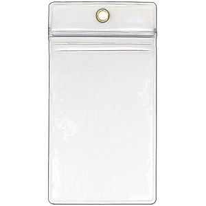 StoreSMART® USB Flash Drive/Memory Card & Business Card Holders 5-Pack - Zip-Top and Hang Hole - Open Short Side (R3578ZIPS-FLASH-5)