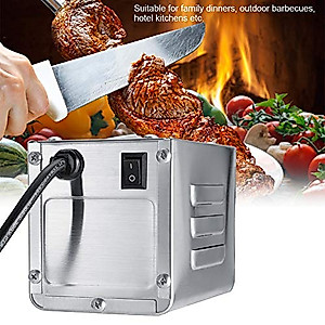 50-70KGF Outdoor Rotisserie Kit Stainless Steel BBQ Rotisserie Motor Electric Roaster Barbecue Motor Roast Meat Grill (3-4RPM)(US)