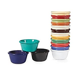 G.E.T. RM-400-FG 4 oz. Ramekin, Break Resistant, Melamine, Rainforest Green (Pack of 12)