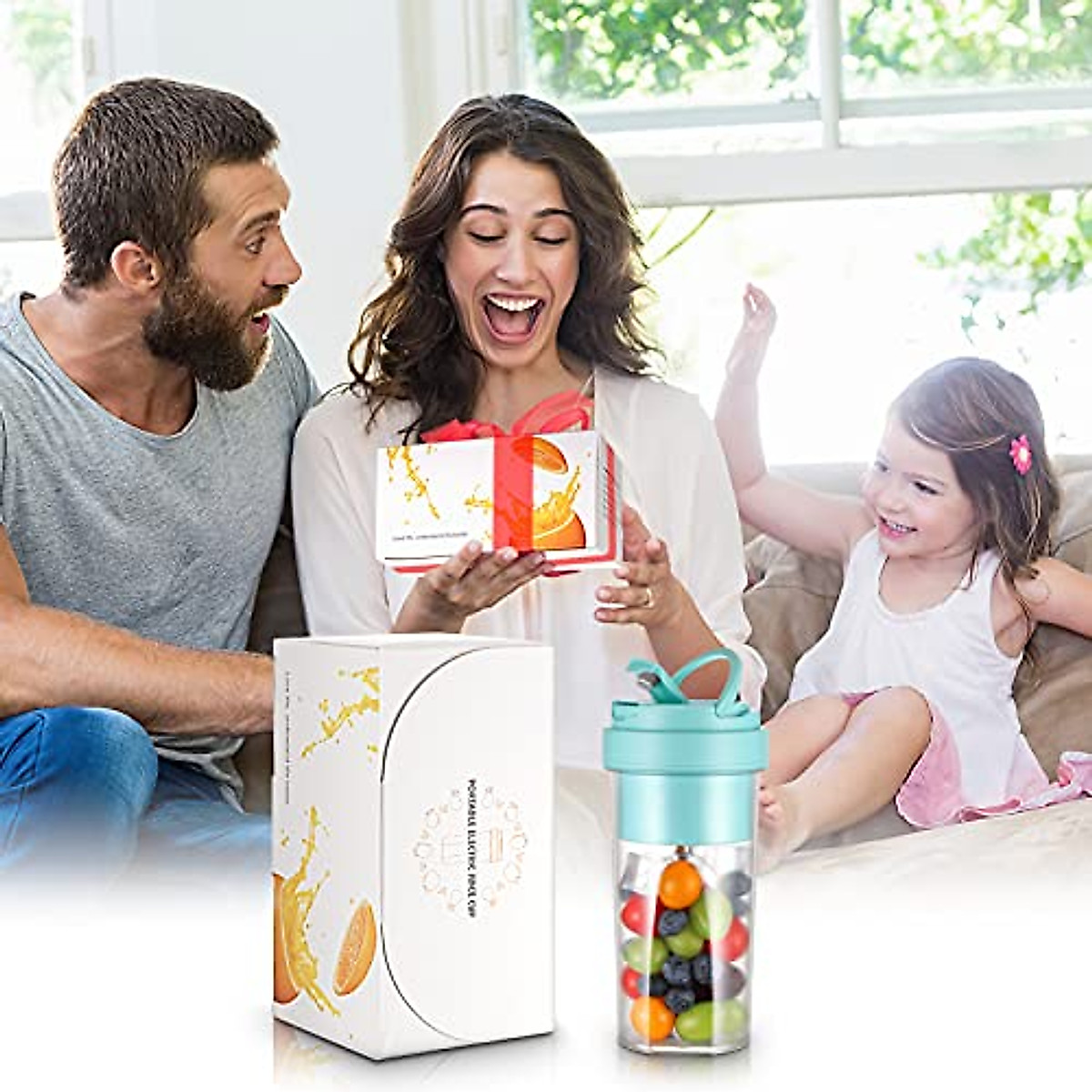 BTOYM Portable Blender, 19oz Personal Hand Blender for Smoothies and Shakes,4400mAh Mini Blender with Rechargeable USB, Six 3D Blades Handheld Juicer Perfect for Home, Travel, Office, Gym