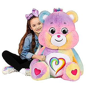 Care Bears 24" Jumbo Plush Togetherness Bear, Collectable Giant Teddy, Cuddly Soft Toy for Kids 4+