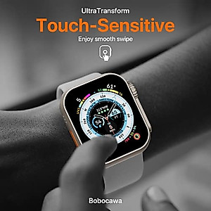 BOBOCAWA Apple Watch Ultra Look Case - 44mm Apple Watch SE Case Series 6 Case with Tempered Glass Screen Protector | Apple Watch Ultra Style Case for SE, 6, 5, 4 (44mm)
