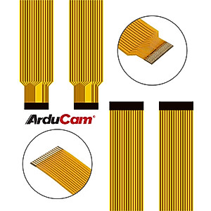 Arducam for Raspberry Pi Zero Camera Cable Set, 2 Pack 11.8" (30cm) Ribbon Flex Extension Cables for Pi Zero&W