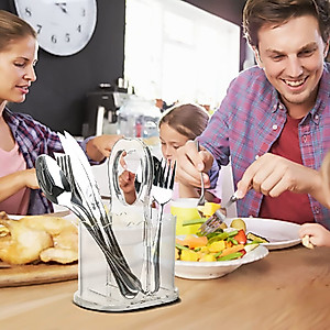 CLLMKL Cutlery Storage Box, Cutlery Storage Box with Handle, Cutlery Spoon Holder (7.16x4.72x9.76in)