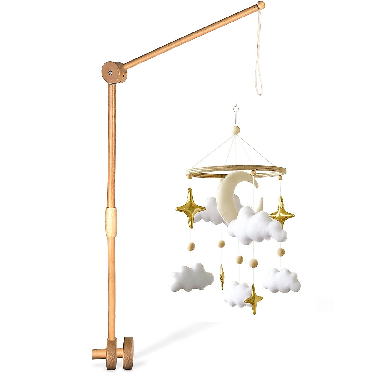 Gold Crib Mobile and Adjustable Crib Mobile Arm