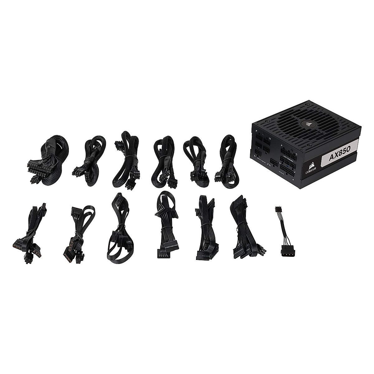 Corsair AX Series, AX850, 850 Watt, 80+ Titanium Certified, Fully Modular Power Supply