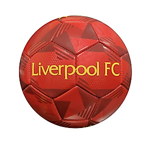 Liverpool FC Soccer Ball Size 5 Futbol Official Licensed Red and Gold 2020 Great for Kids, Players, Trainers, Coaches Gift
