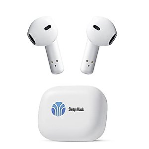 Sleep Mask Wireless Headphones True Wireless Earbuds 30H Playback LED Power Display Earphones with Wireless Charging Case Waterproof in-Ear Earbuds with Mic for TV Smart Phone Computer Laptop Sports
