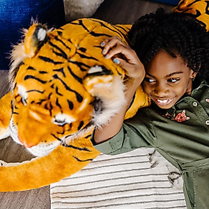 Melissa & Doug Giant Tiger - Lifelike Stuffed Animal (over 5 feet long)