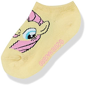 My Little Pony Girls' No Show, Multi, Shoe Size 4-7.5, Sock Size 5-6.5