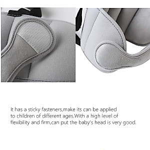 RUITASA Car Seat Head Support Band, Safety Car Seat Neck Relief, Adjustable Child Car Seat, Infants and Baby Head Support(Gray)