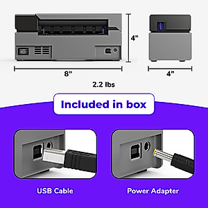 Rollo Shipping Label Printer - Commercial Grade Direct Thermal High Speed Shipping Printer – Compatible with ShipStation, Etsy, Ebay, Amazon - Barcode Printer - 4x6 Printer
