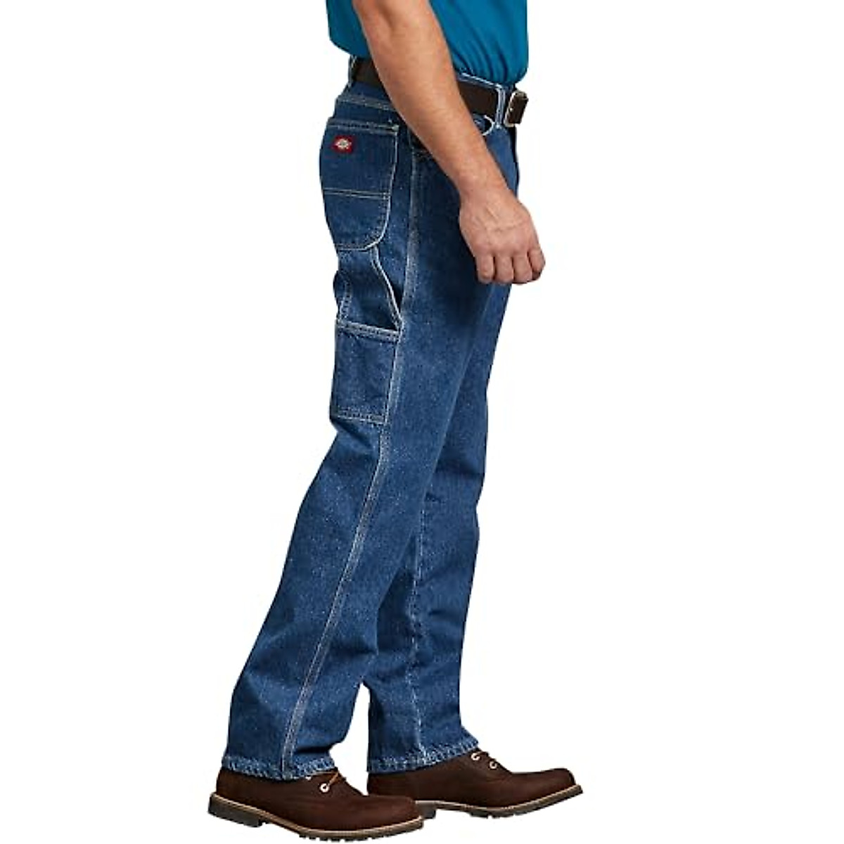 Dickies mens Relaxed Fit Carpenter jeans, Stone Washed, 38W x 32L US