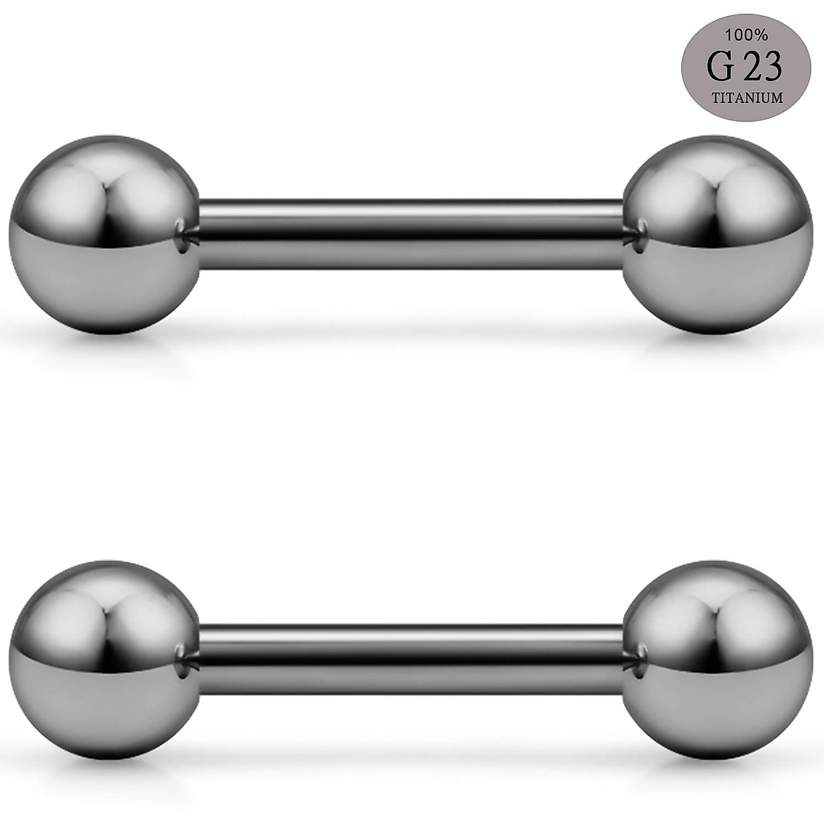 SCERRING 2PCS 16G G23 Titanium Helix Daith Cartilage Tragus Earrings Barbell Rings Stud Body Piercing Jewelry 6mm