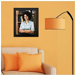 BannerBuzz Snap Poster Frame, Aluminum Profile Front Loading Wall Mount Clip Picture Frame, Open Snap Frame for Indoor Outdoor Poster Display (18" X 24", Black)