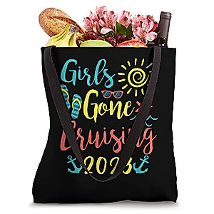 Girls Gone Cruising 2023 Matching Cruise Vacation Trip Funny Tote Bag