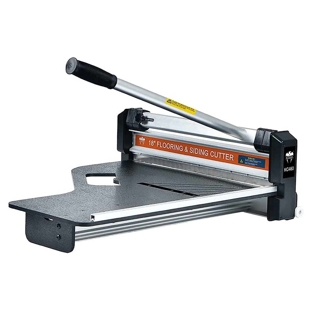 18 inch Laminate Flooring and Siding Cutter with Heavy Duty Fixed Aluminum Fence and Built-in Precision Angled Miter Settings And Honing Stone