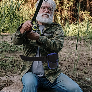 BESPORTBLE Fishing Belt Waist Support Fishing Rod Holder Leash Holder Fishing Holding Belt Fishing Pole Waist Holder Belt Holder Fishing Wading Belt with Hook Polyester Belly Top