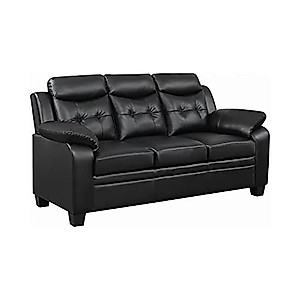 Coaster Home Furnishings Finley Tufted Upholstered Sofa Black