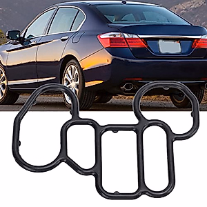 15302‑RDV‑J00, Oil Filter Housing Gasket Engine Part Flexible Heat Resistant Antiaging Black for Auto,Engine System