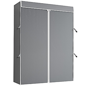 VIPEK Grey Upgarded Polyester Cover, Only fit V12 Garment Rack, 46.1" L x 18.5" W x 77.6" H