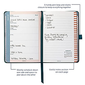 Busy B Mid Year A6 To Do Diary August 2022 - August 2023 - Sprinkle Week to View A6 Diary with Notes, Pen Holder and Tear-Out Lists