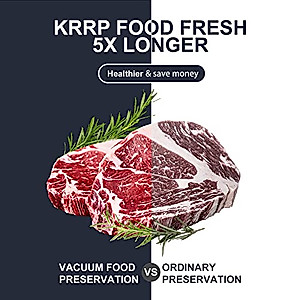 DUXANO Vacuum Sealer Machine, 85kPa Pro Vacuum Food Sealer with Built-in Cutter and Bag Storage (2 bag rolls)