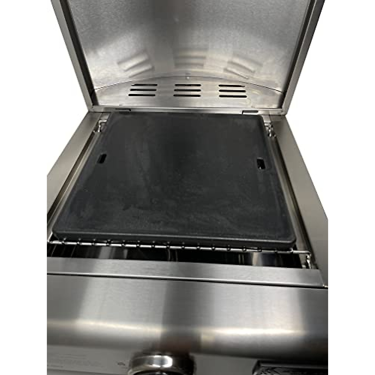 Mont Alpi MA-3N1 Multi-Fuel 12000 BTU Stainless Steel 3 in 1 Indoor Outdoor Table Top Countertop Portable Kitchen Gas Barbecue Grill Griddle & Pizza Oven + Pizza Stone & Cast Iron Skillet