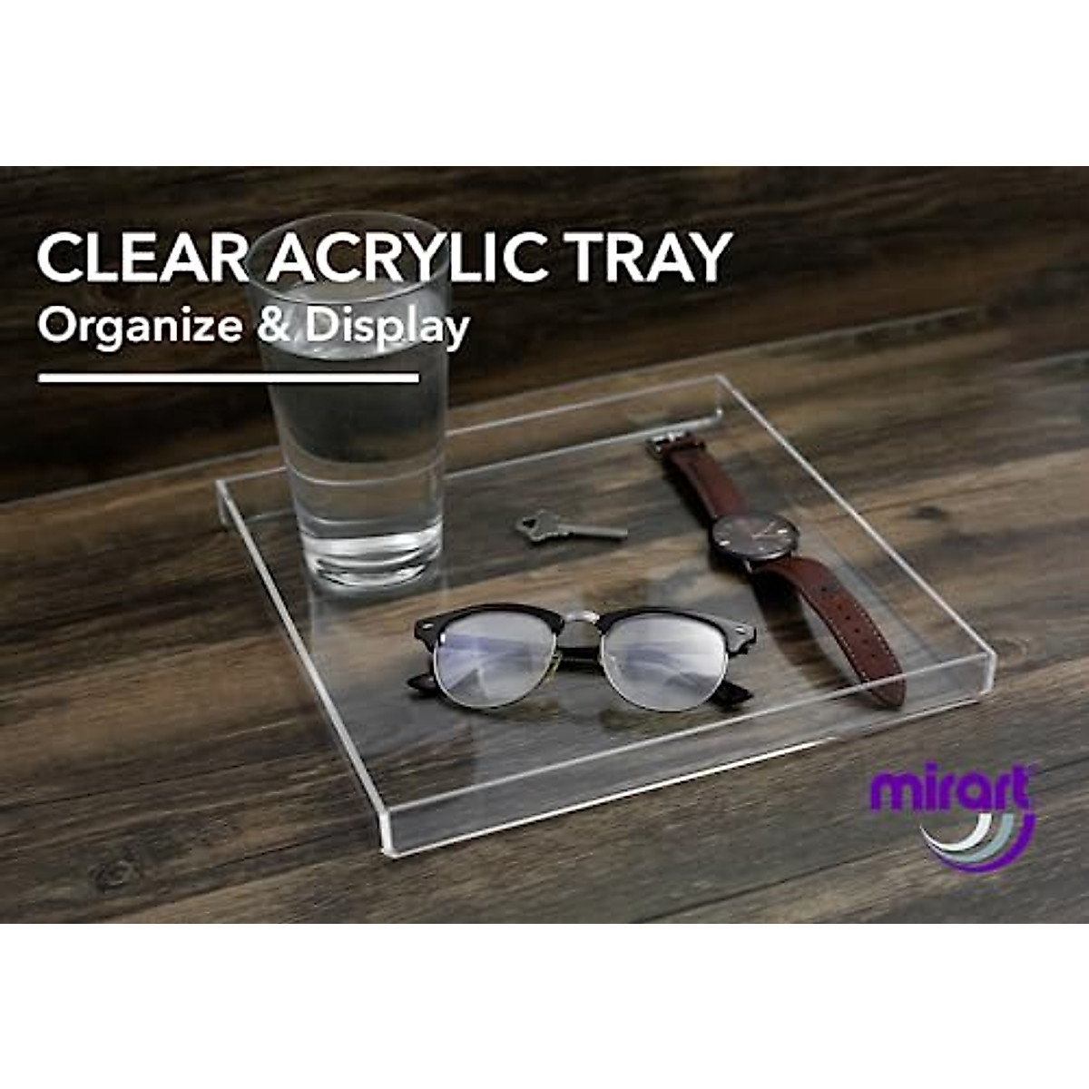Mirart Clear Acrylic Tray (12 x 12)