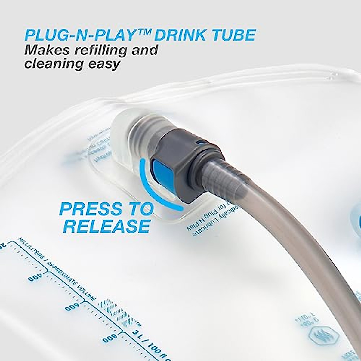 Ultimate Direction Water Reservoir, Hydration Bladder with Straw for Hiking, Running, Endurance Athletes, Made by Hydrapak, 1.5L-3.0L (2.0 Liters)