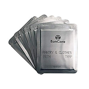EonCare Pantry & Clothes Moth Traps | Dual Action Formula Captures More Types of Moths | Safe & Natural | 6 Pack | New & Improved 2020
