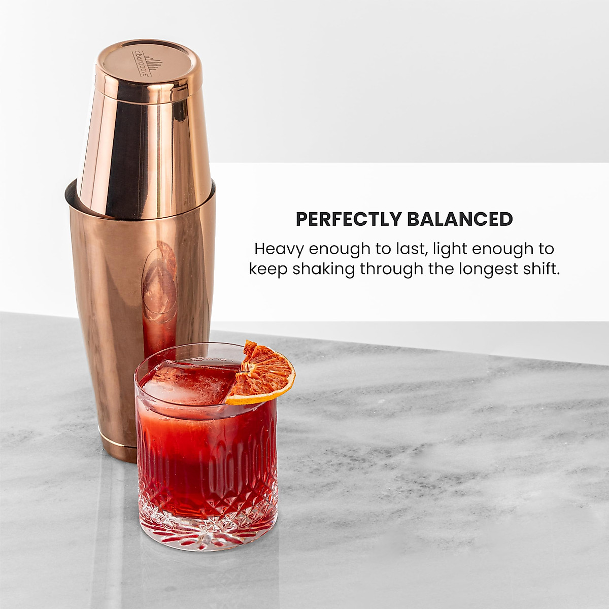 A Bar Above Professional Boston Shakers Set, 18oz and 28oz, Weighted Cocktail Shaker Set, for Bartenders, Pro Bar Shaker, Made from Premium Stainless Steel 304, Essential Bars Tools for Drink Making