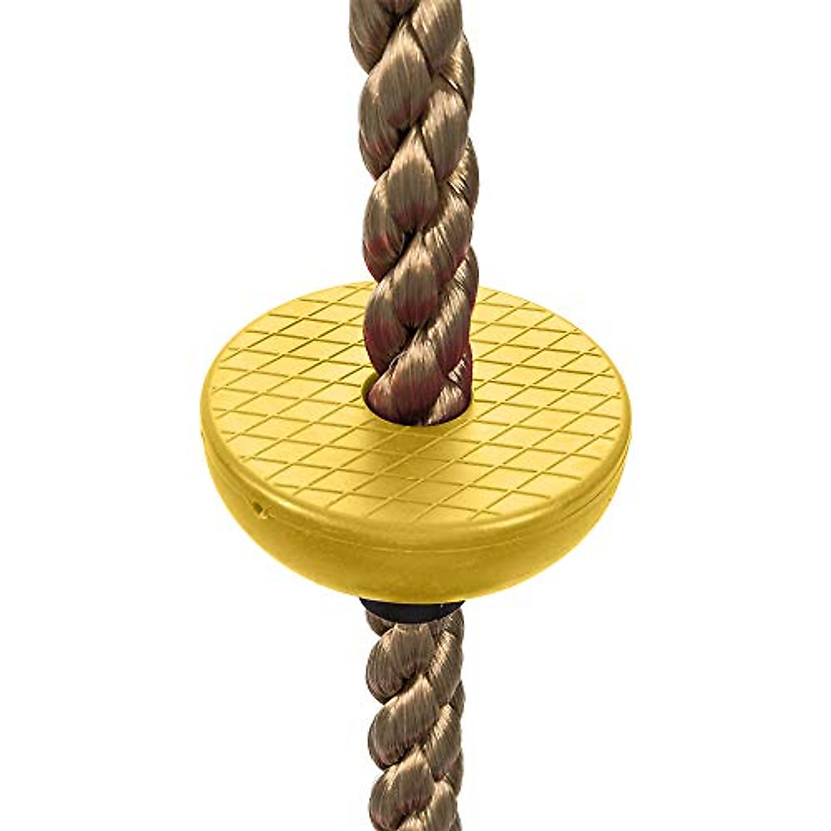 ERRTT gt8-ly Rock Climbing Rope Swing with disc Swing seat Set Rope Ladder Children Outdoor Tree Backyard Playground Swing Suitable for Any Backyard Playground or Outdoor Theater Yellow