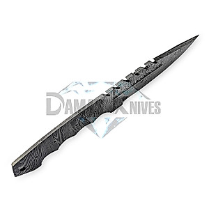 Custom Handmade Damascus Steel Blank Blade for Knife Making HB 12