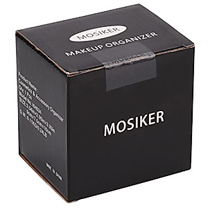 MOSIKER Qtip Dispenser Cotton Swab Holder with Lid,Acrylic Clear Small Bathroom Organizer for Makeup Pads and Toothpick