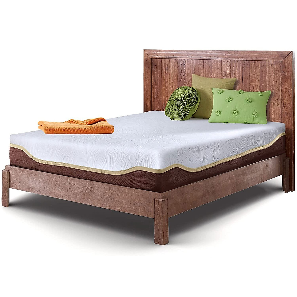 Live and Sleep Elite - Queen Size Memory Foam Mattress in a Box - Cooling Bed in a Box - Firm Support, CertiPUR Certified - Queen Size Bed