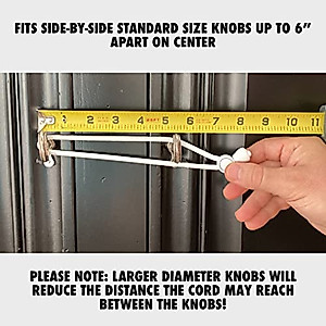 Kiscords Baby Safety Cabinet Locks for Knobs Child Safety Cabinet Latches for Home Safety Strap for Baby Proofing Cabinets Kitchen Door RV No Drill No Screw No Adhesive (Black)