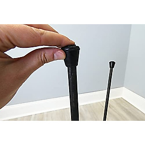 Shepherd Hardware 8758E Leg Tips 1/2-Inch Inside Diameter Rubber Chair Leg Caps, Black, 24 Count (Pack of 1)