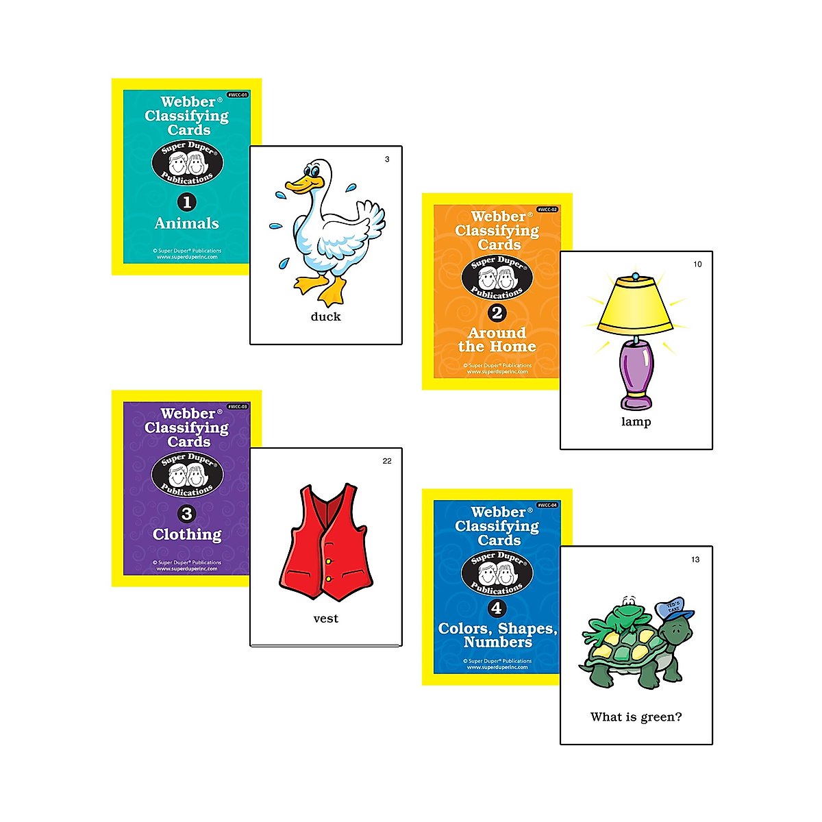 Super Duper Publications | Set of 7 Webber® Classifying Card Decks | Educational Learning Resource for Children