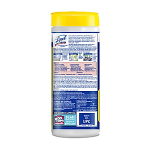 Lysol Disinfectant Wipes, For Disinfecting, Deodorizing, and Cleaning, Lemon & Lime Blossom, 35ct